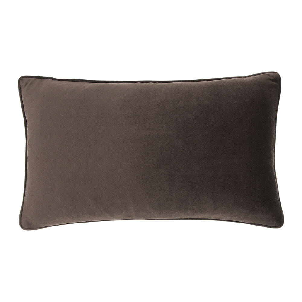 Buy Chocolate Brown Rectangular Velvet Cushion Cover - 30cm x 50cm ...