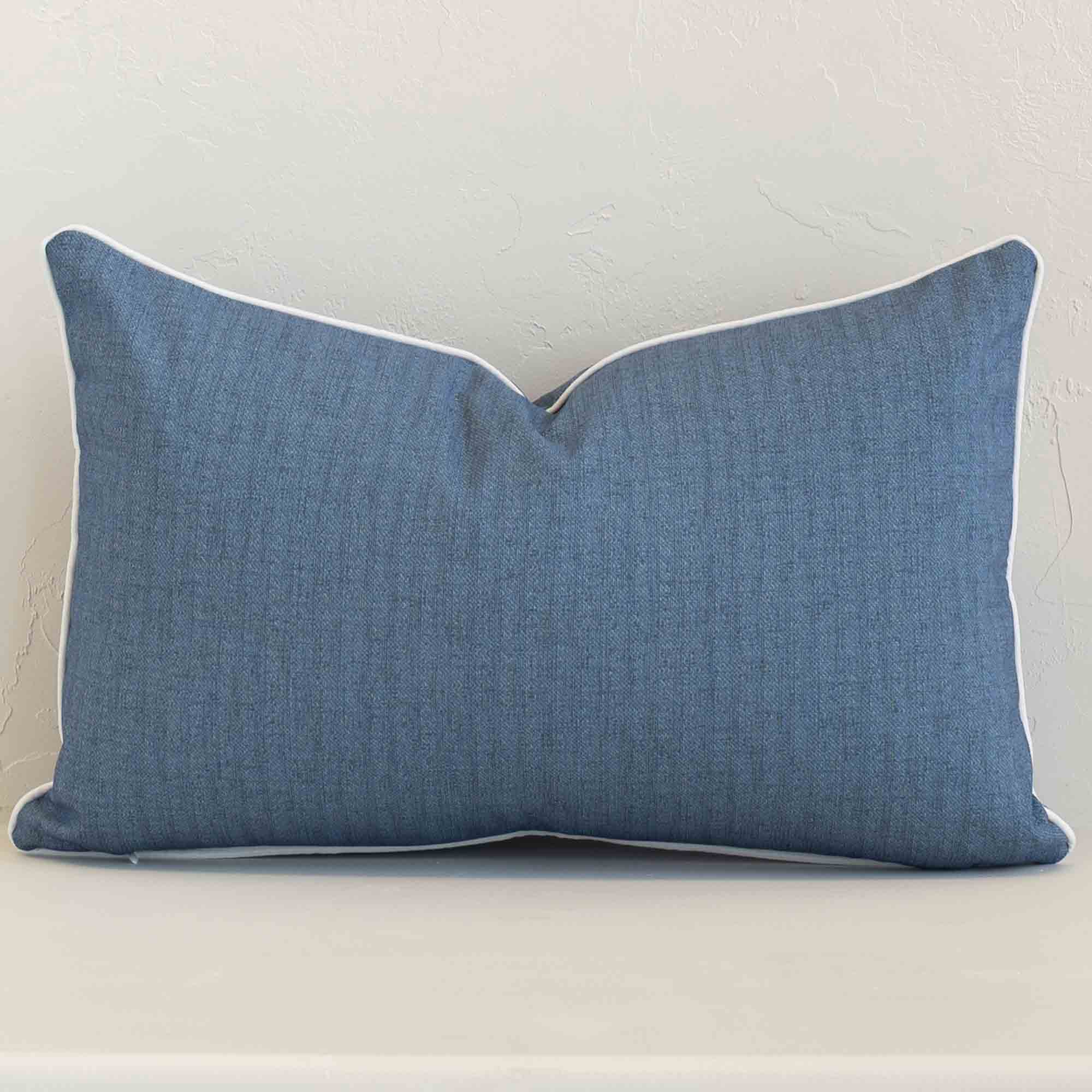 Horizon Waterproof Blue Outdoor Cushion Cover – Rectangle